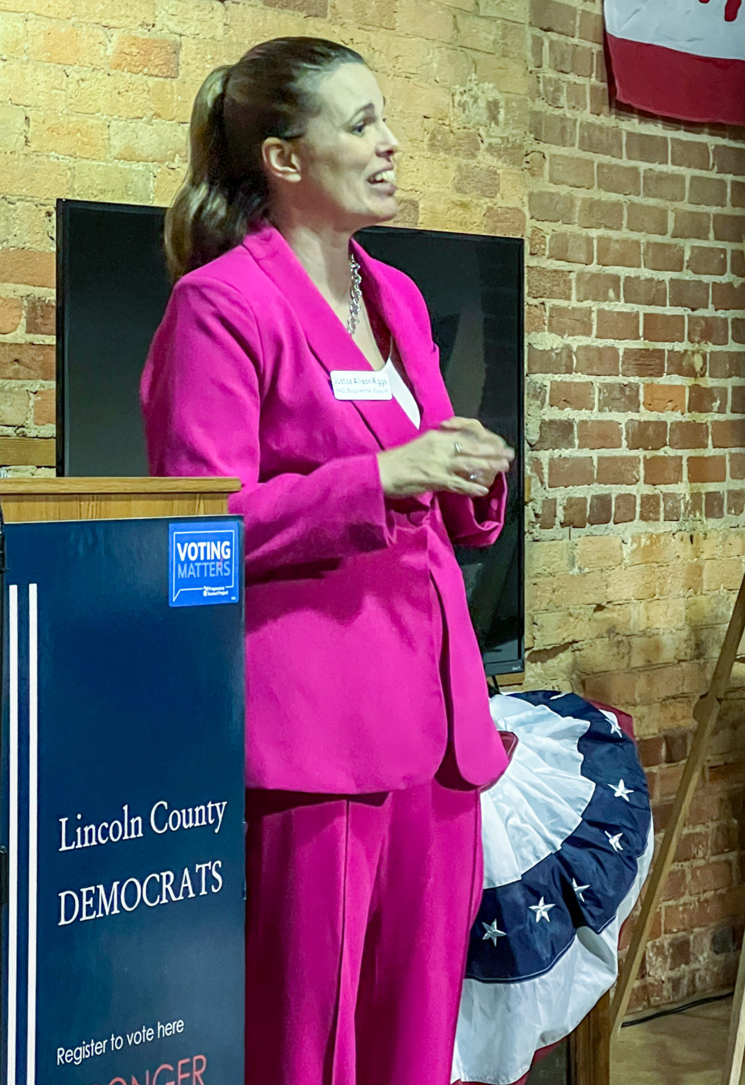 LCDP Women's and Men Meeting with Judge Allison Riggs • Lincoln County ...